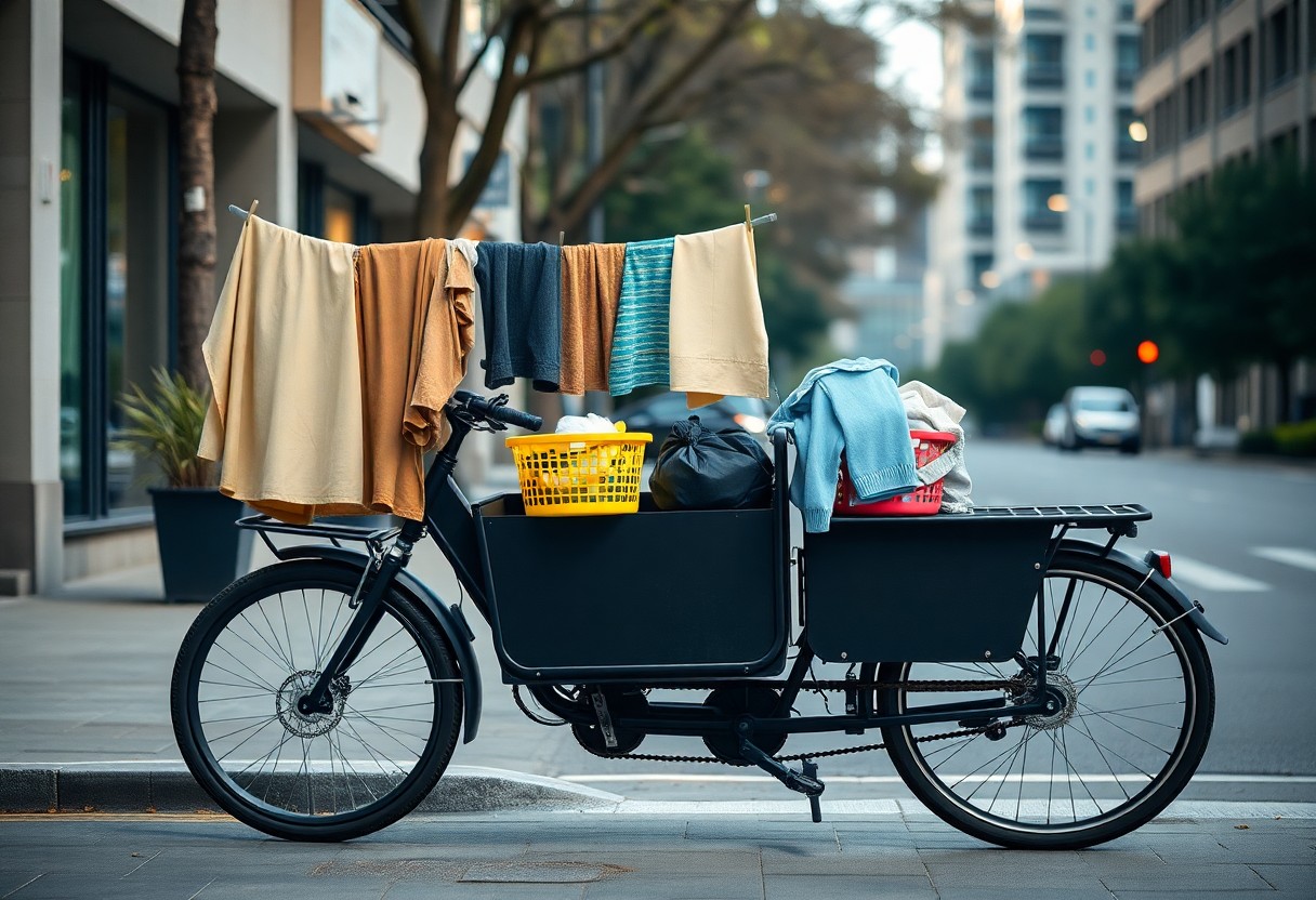 Nascita di lavanderia ecologica itinerante con cargo bike elettrica in ...